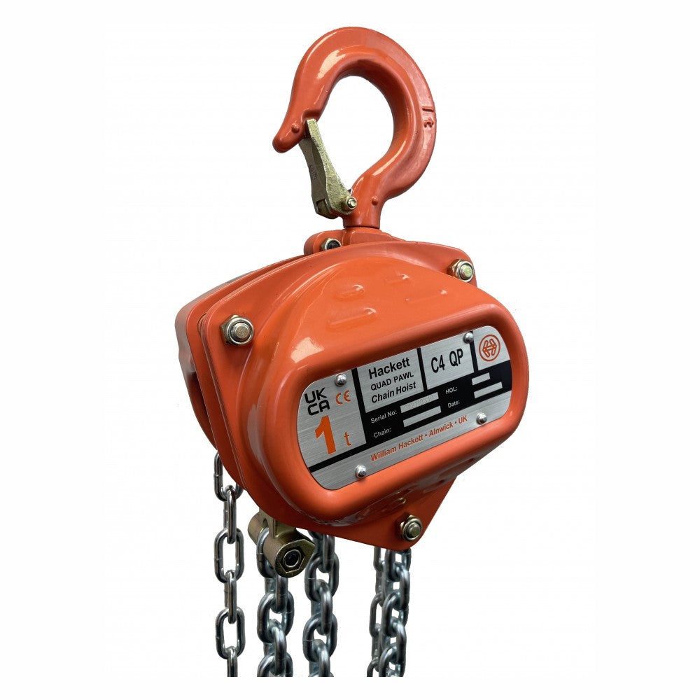 William Hackett C4-QP Chain Hoist - Quad Pawl | Lifting365